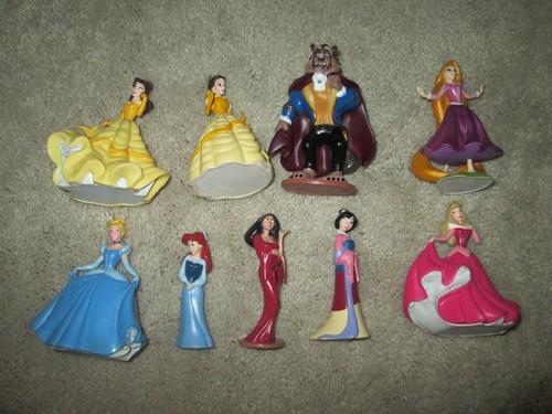 Disney Original Lot of 9 Toys 3"-4" PVC Figures Cake Toppers Disney ...