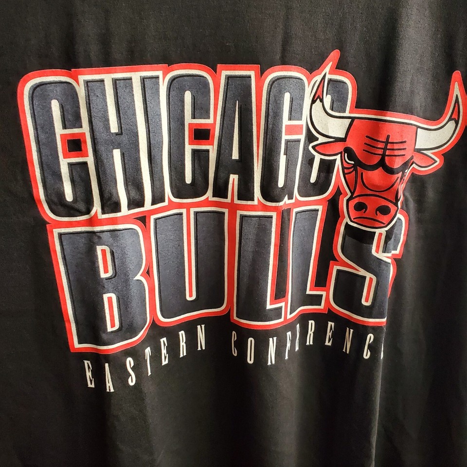 Vintage Starter Chicago Bulls Eastern Conference T-Shirt XL Basketball ...