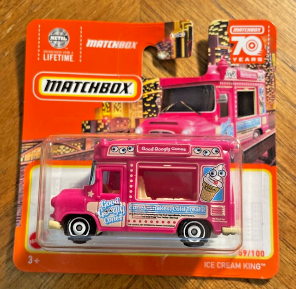 Matchbox Ice Cream King #059 MBX ‘23 Series Short Card Pink VHTF! | eBay