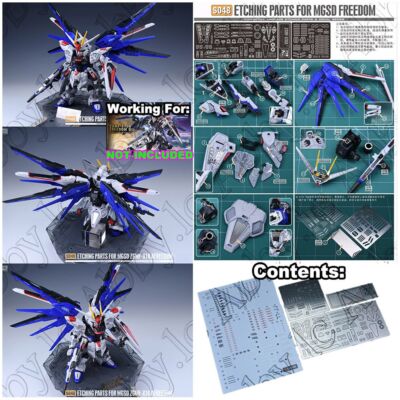 for MGSD Master Grade SD Freedom AW9 MADWORKS Detail Etch Sheets Decal ...