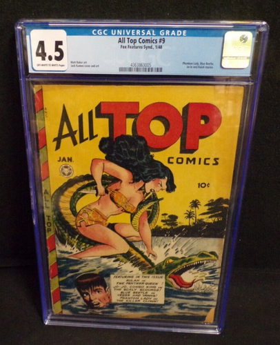 ALL TOP COMICS #9 FOX FEATURES SYND 1948 CGC GRADE 4.5 BLUE BEETLE JO-JO L@@K | eBay