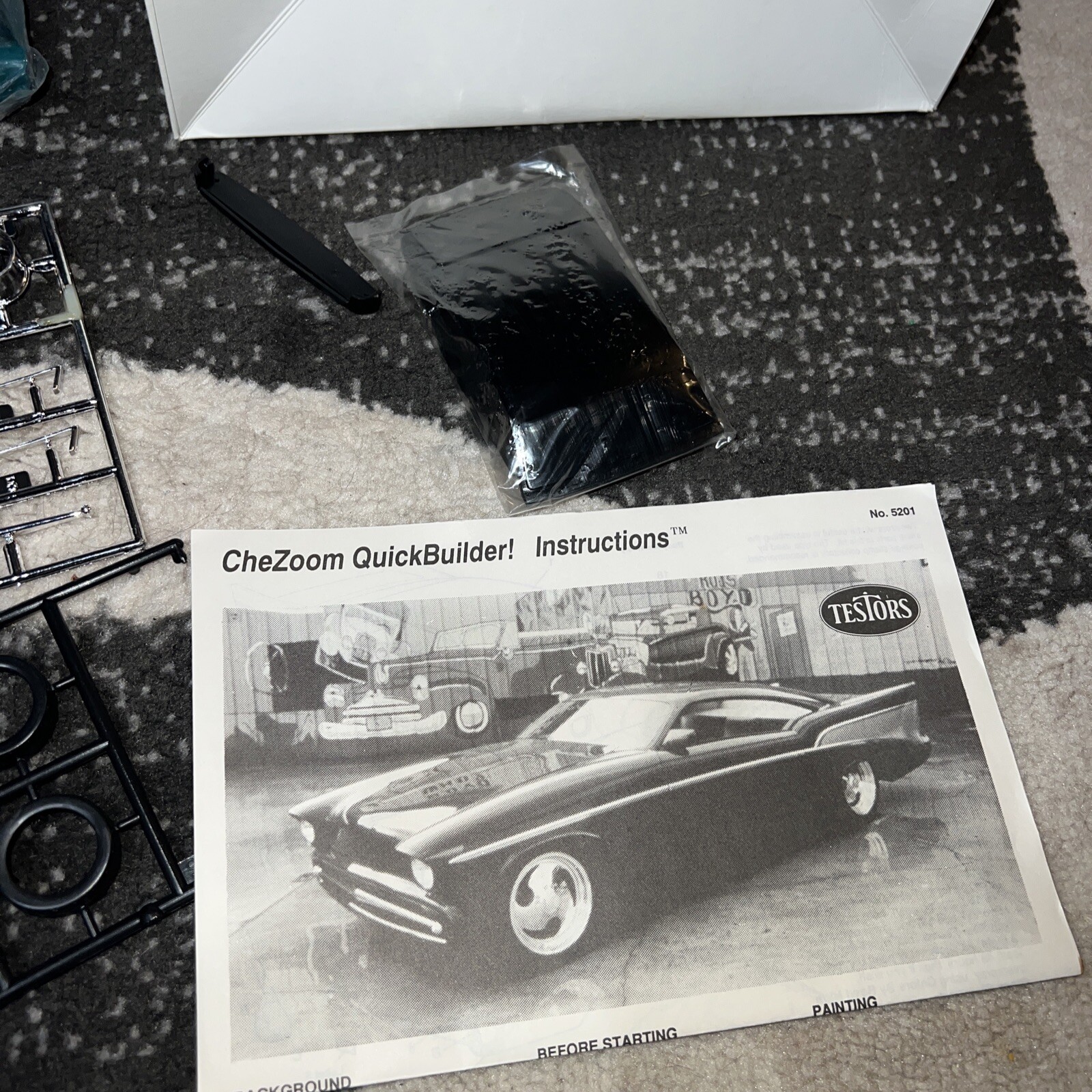 1994 Testors CheZoom by Boyd 1957 Chevy Bel Aire Quick Builder Kit 1/24 ...