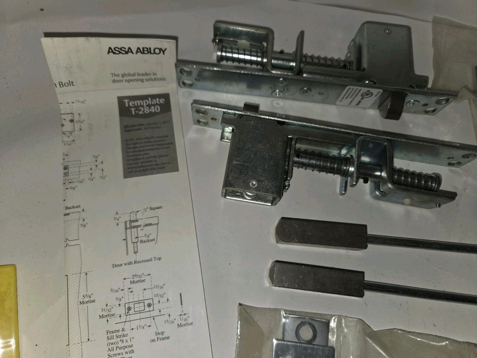 NEW GENUINE ASSA ABLOY 2842.26D AUTO FLUSH BOLT SET US26D | eBay UK