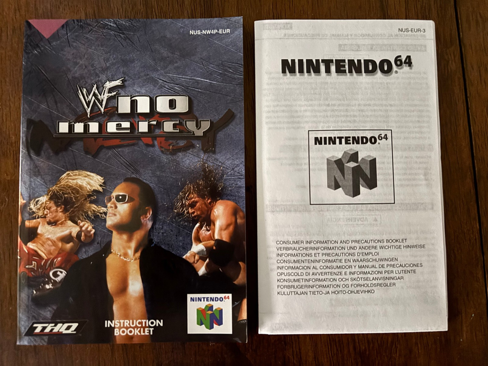 N64 WWF NO MERCY CIB WITH MANUALS | eBay Australia