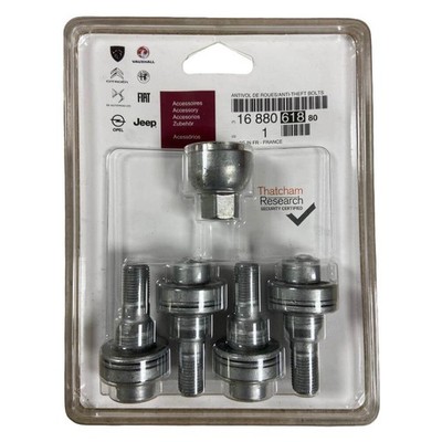 Genuine Citroen Peugeot Vauxhall Alloy Wheel Locking Nut Set with Key ...