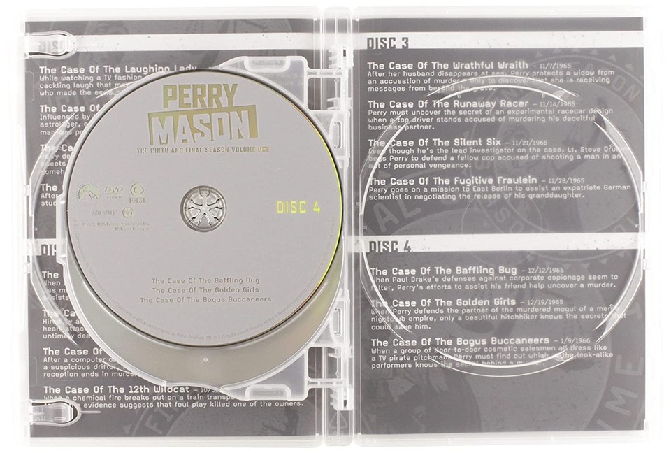 Perry Mason: The Ninth & Final Season - Volume One (DVD) William Hopper ...