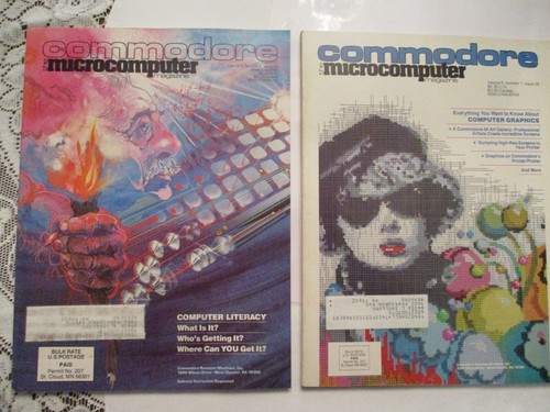 Two Vintage Commodore Microcomputer Magazine - One undated; May/June ...