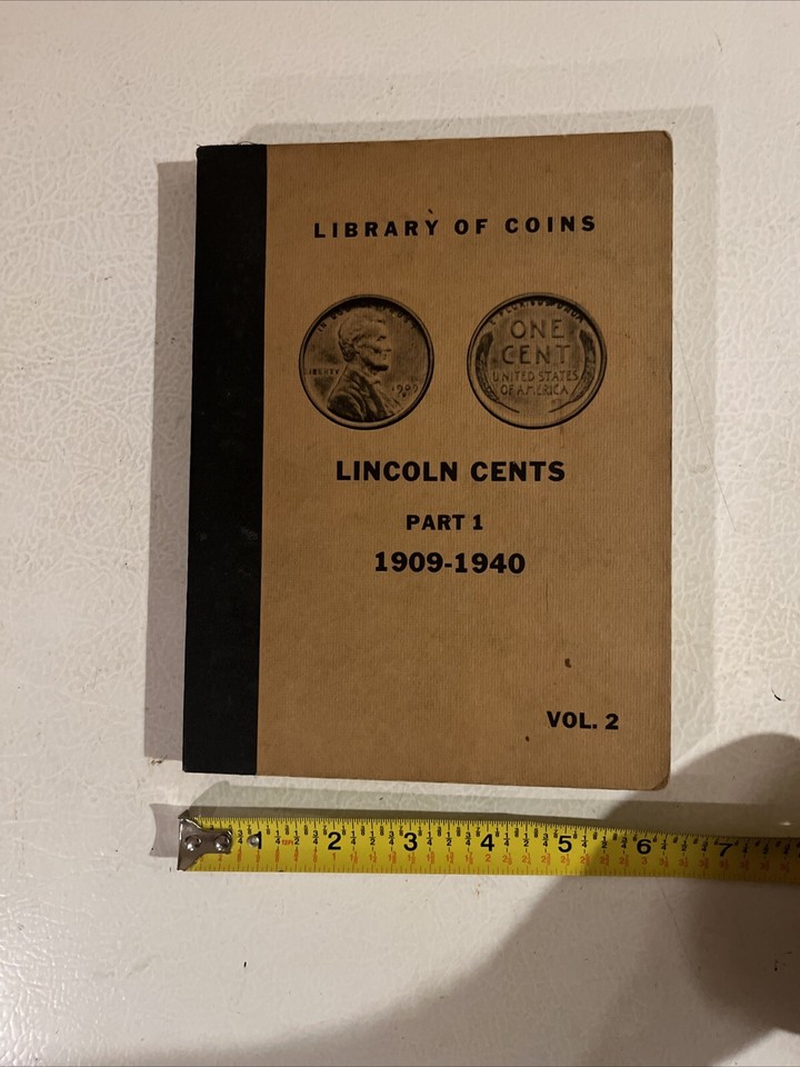 Vintage Library of Coins Lincoln Cents Book Part 1 1909-1940 Vol Volume ...