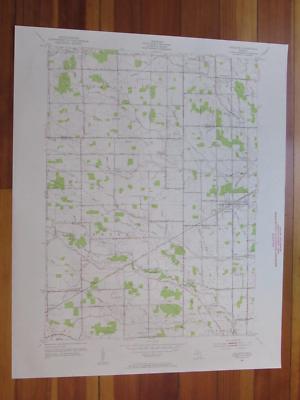 Carleton Michigan 1954 Original Vintage USGS Topo Map | eBay