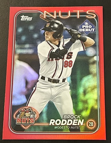 2024 Topps Pro Debut Brock Rodden /10 Red Parallel #PD-155 Seattle ...