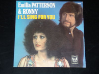 45 tours SP - EMILIA PATTERSON & RONNY - I'LL SING FOR YOU - 1975 | eBay
