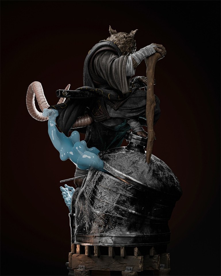 1/8 39cm Master Splinter 3D Print GK Figure Model Kit Unassemble ...