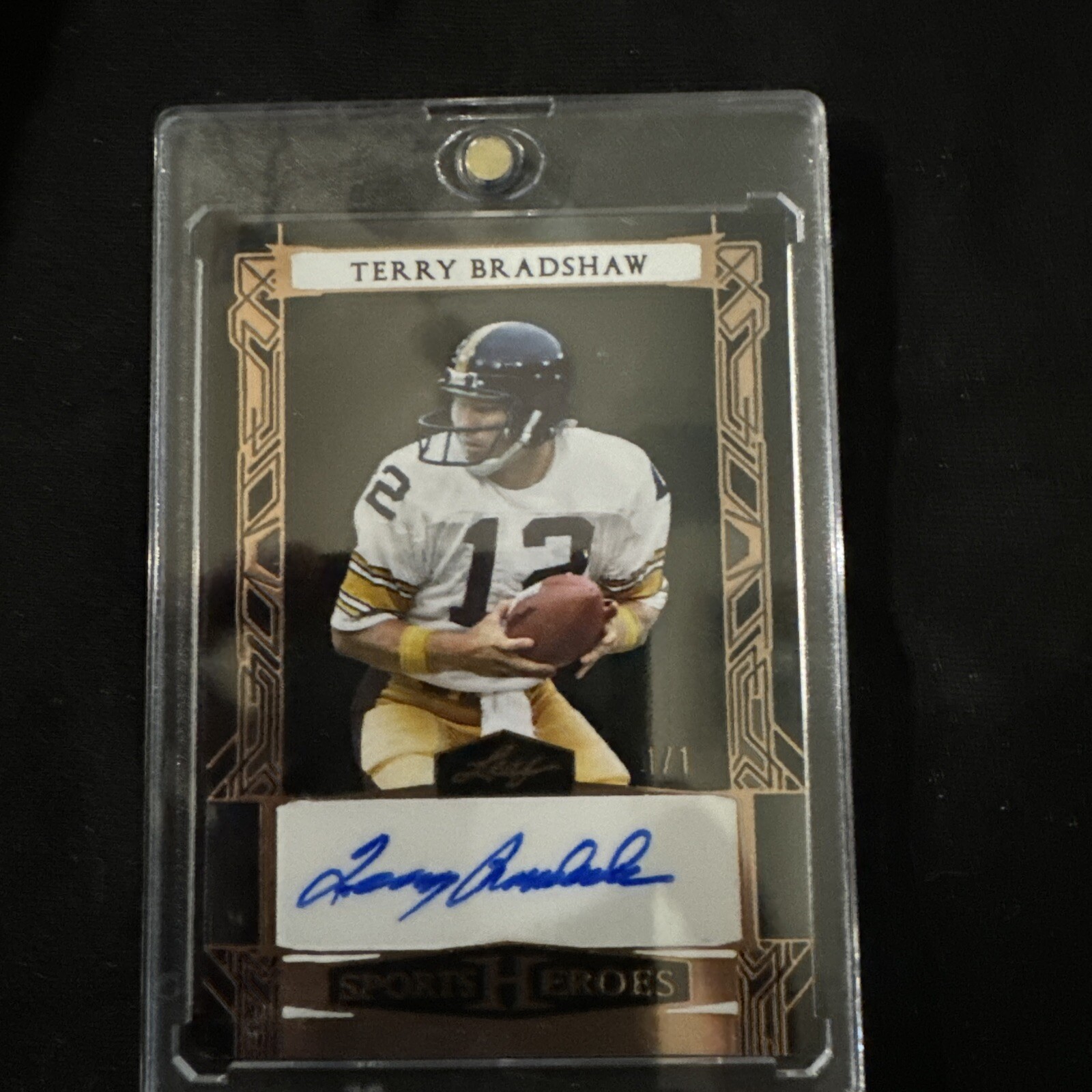 2024 Leaf Sports Heroes Terry Bradshaw Auto 1/1 One of One Autograph ...
