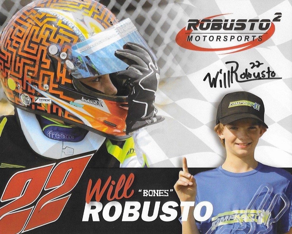 SIGNED 2017 WILL ROBUSTO "ROBUSTO MOTORSPORTS" #55 NON NASCAR LEGENDS ...