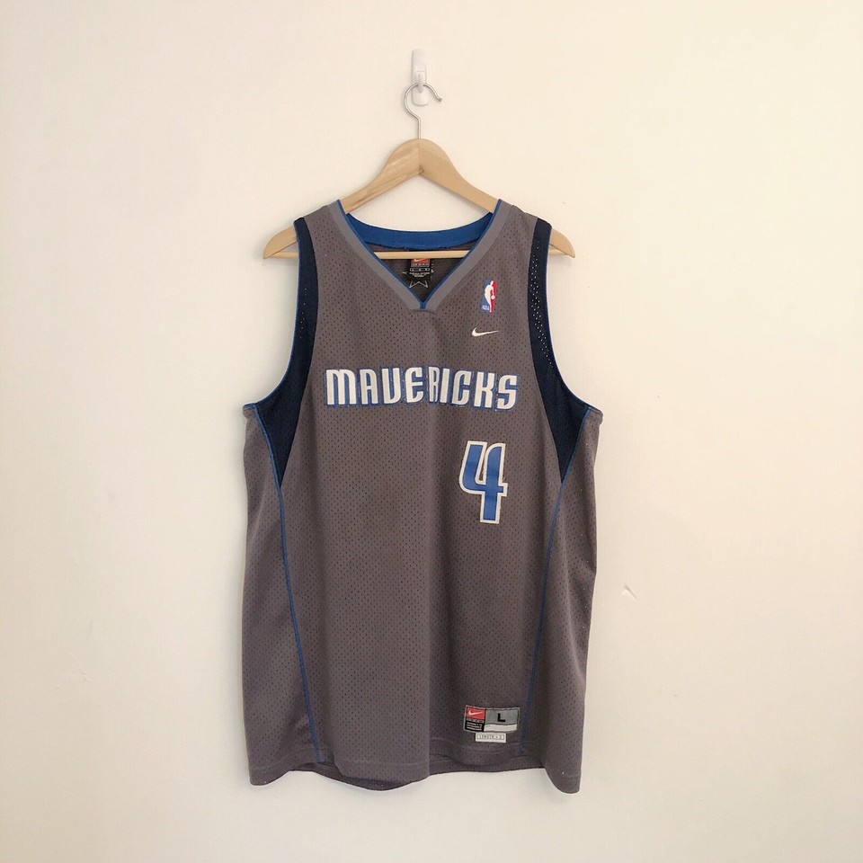2000s Michael Finley #4 Nike Dallas Mavericks Grey Jersey Trashbag Y2K ...