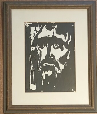 THE PROPHET Emil Nolde 1867-1956 Woodcut Print Art Gothic Impressionism ...
