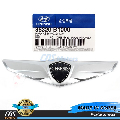 2015 2016 Genesis G80 Hood Emblem OEM 86320-B1000 for Hyundai ⭐⭐⭐⭐⭐ | eBay