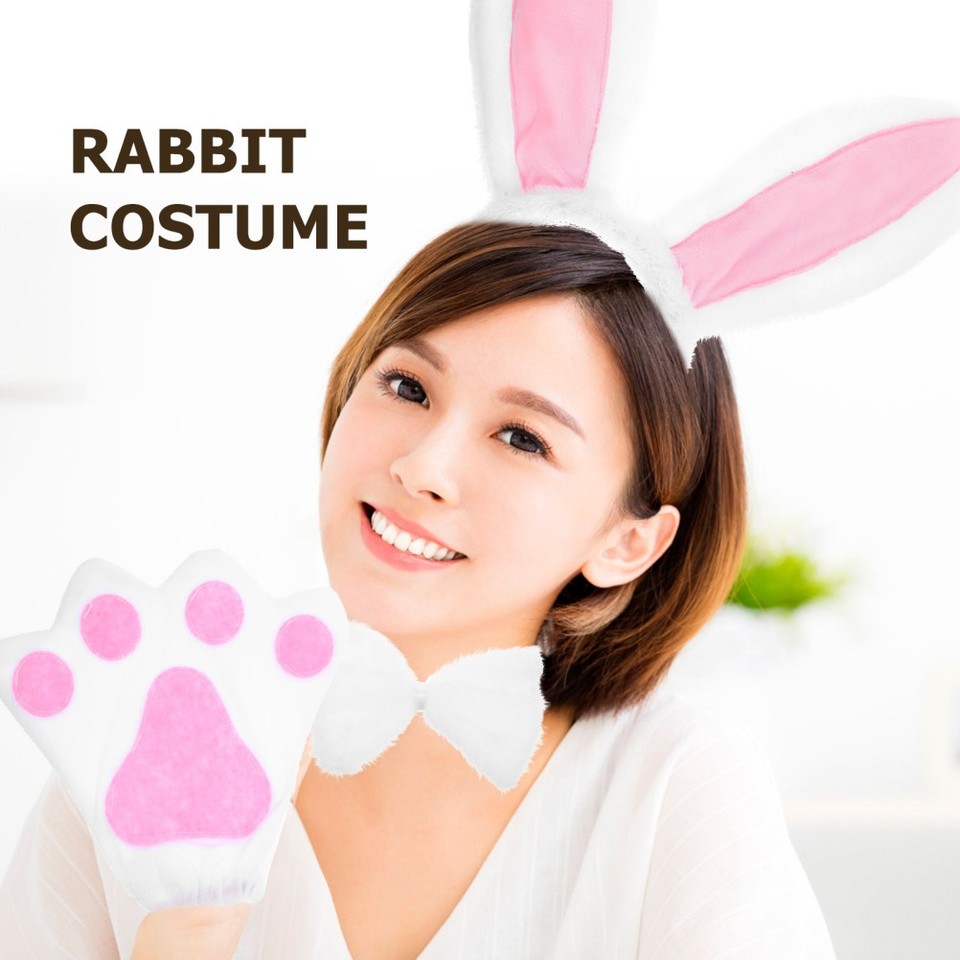 Animal Rabbit Ear Headband Set Dress up Tutu Skirt Cosplay Costume ...