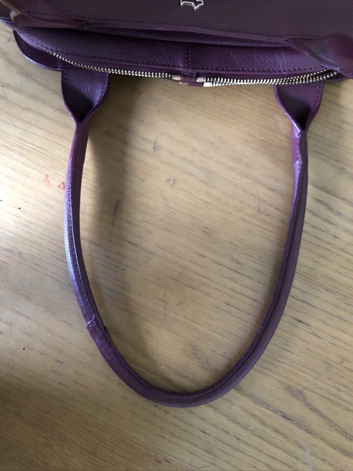 Radley Smart Leather Shoulder Handbag Fixed Dog Tag Work Business ...