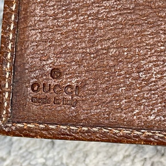 Vintage Gucci Monogram Bamboo French Wallet Brown GG Compact | eBay