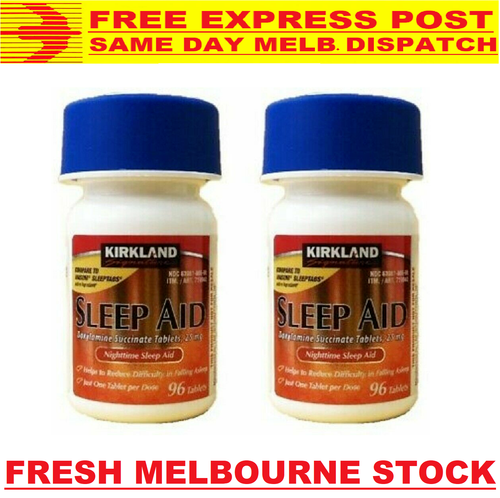 Kirkland night aid 25mg insomnia sleep supplement 192 tabs - FREE ...