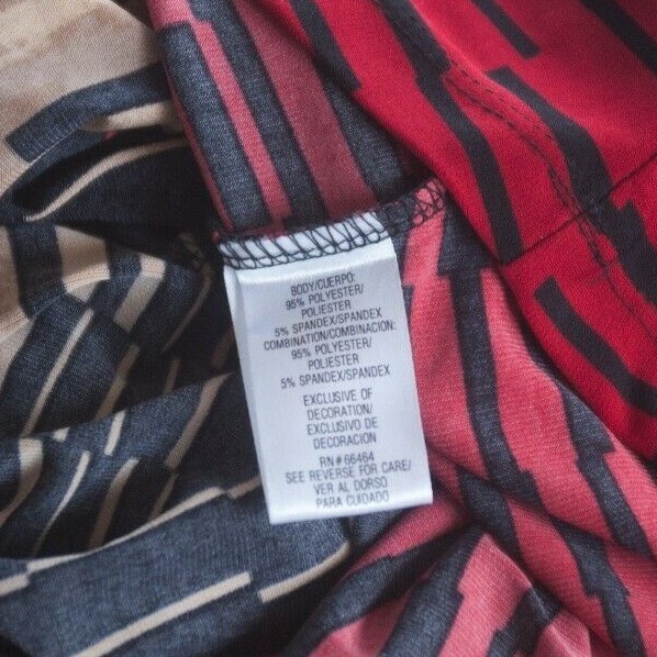 SD Collection Women’s Maxi Dress Size 10 Red Black Gold Stripes Casual ...