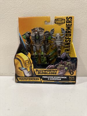 Transformers Buzzworthy Bumblebee ROTB PREDACON SCORPONOK & SANDSPEAR ...