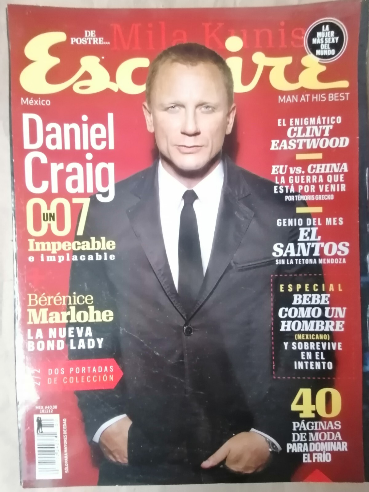 DANIEL CRAIG ESQUIRE MEXICAN MAGAZINE MEXICO SPANISH DECEMBER 2012 | eBay