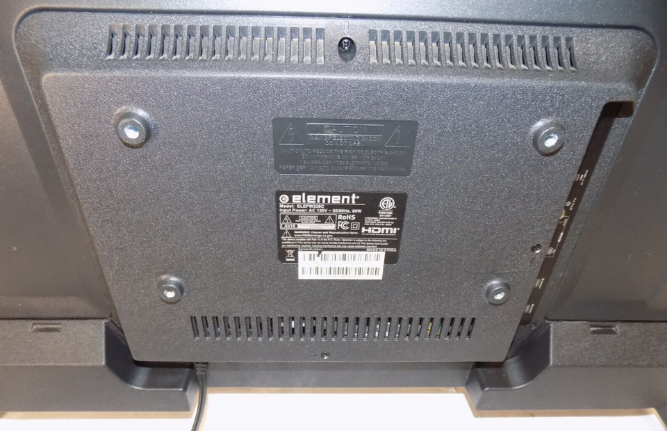 Element ELEFW328C 32" 720p HD LED TV with PC HDMI USB Inputs Remote ...