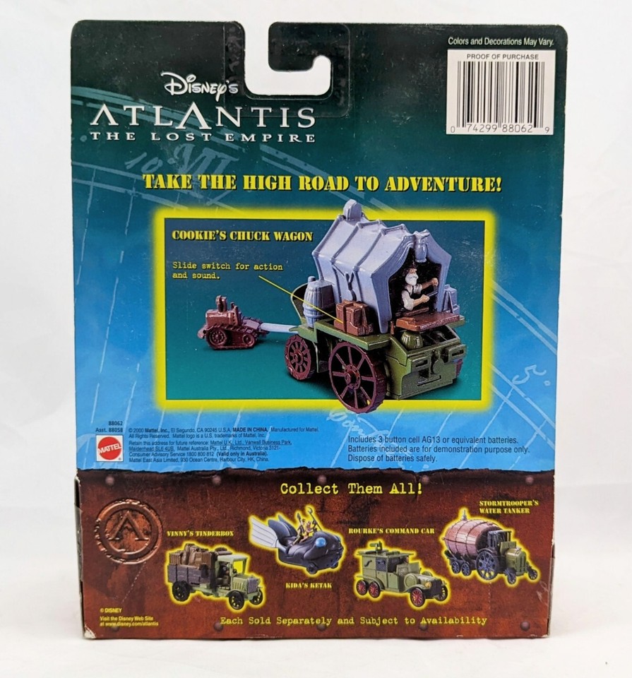 2000 Disney Atlantis Cookie's Chuck Wagon Cook Up Some Adventure | eBay