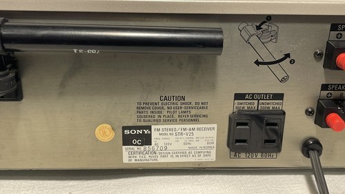 Vintage Sony STR-V25 FM Stereo FM-AM Receiver Amplifier Tested!!! | eBay