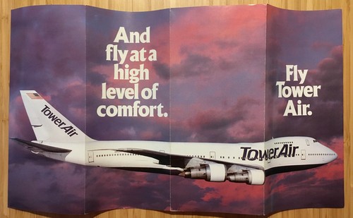 TOWER AIR PROFILE BROCHURE B747 VINTAGE 1986 | eBay