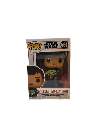 Funko Pop Star Wars The Mandalorian with Grogu #461 Vinyl Bobble-head ...