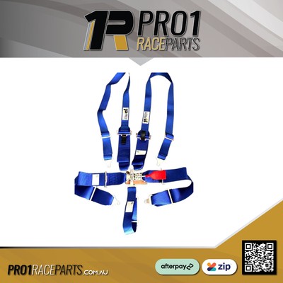 Pro1 SFi 5 Point BLUE Racing Harness 3" with 2" Shoulder Straps suit ...
