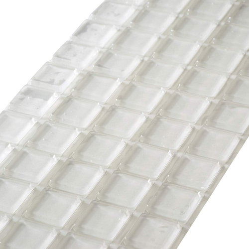 Hardware 20 Pack of Large Clear Square Self-Adhesive Rubber Pad Bumpers ...