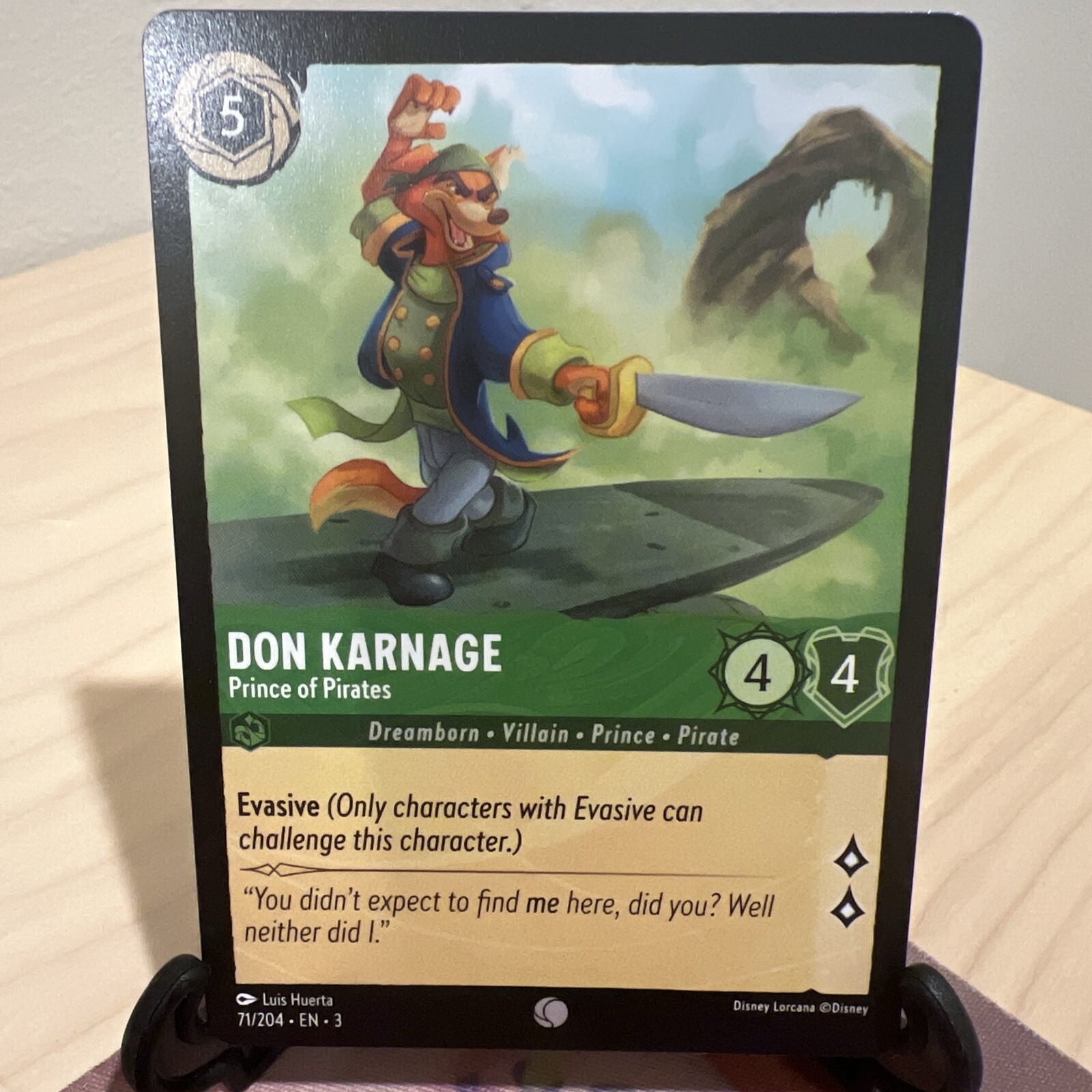 LORCANA: INTO THE INKLANDS DON KARNAGE: PRINCE OF PIRATES 71/204 NON ...