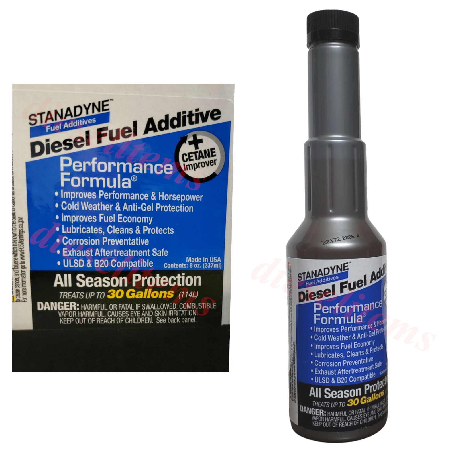 Stanadyne Performance Formula Diesel Fuel Additive, 8oz Treats 30 ...
