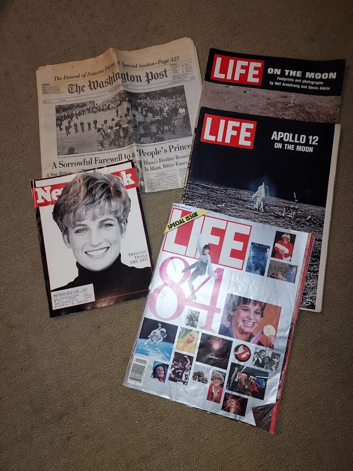old Life, Newsweek, & Time magazines and Washington Post Headlines | eBay