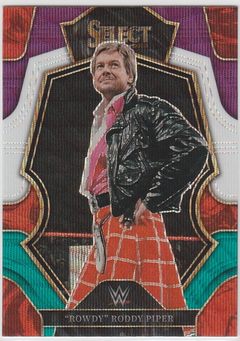 2023 Panini Select WWE ROWDY RODDY PIPER Premier Level Tri-Color Prizm ...