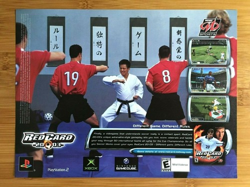 RedCard Xbox PS2 Gamecube 2003 Print Ad/Poster Official Soccer Game ...