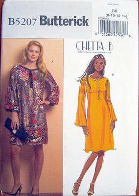BUTTERICK PATTERN 5207 CHETTA B DESIGNS MISSES DRESS SIZE BB (8-14) | eBay