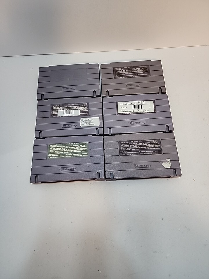 Super Nintendo SNES Game lot | 6 games | Untested | Super Mario World ...