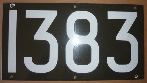 1950's Antique NYC New York City Subway Train R6 Porcelain Number Plate ...
