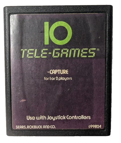 Capture TeleGames Atari 2600 1981 10 Tele-Games Sears Used Tested Fast ...