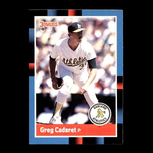 Greg Cadaret 1988 Donruss Oakland Athletics #528 R319I 27 | eBay