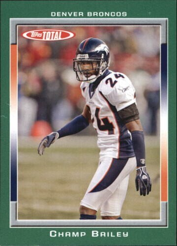 2006 Topps Total Football Card #372 Champ Bailey | eBay