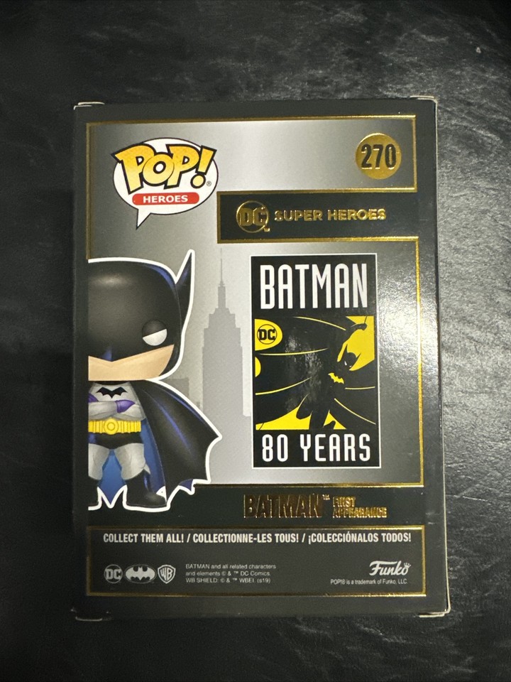 Funko POP! 80th Anniversary Vinyl Figure - BATMAN (First Appearance ...