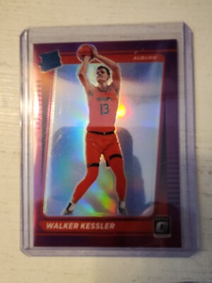 2022 Panini Chronicles Draft WALKER KESSLER purple Optic rookie-09/49 ...