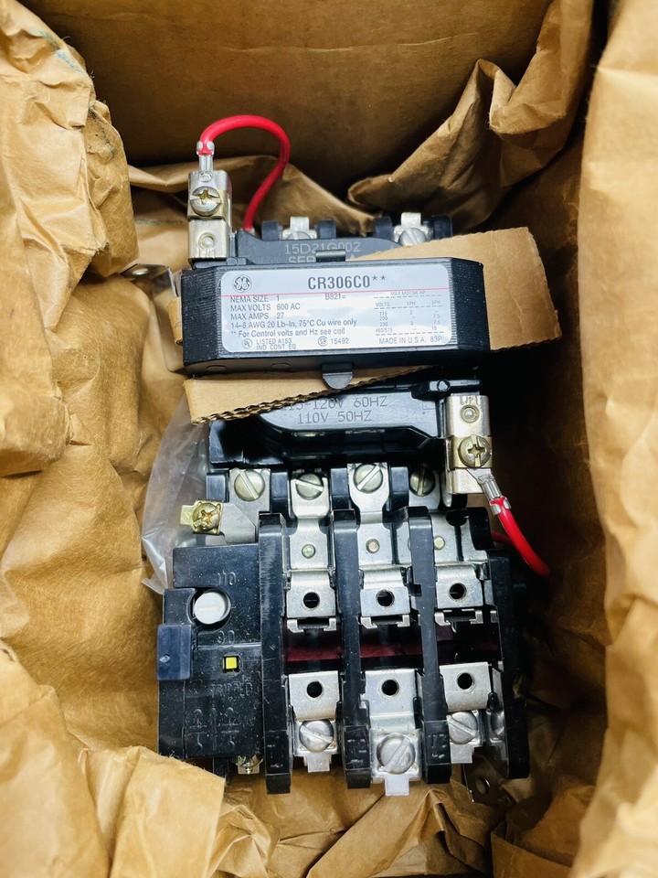 General Electric CR306C002 Nema Size 1 Magnetic Starter 120V | eBay