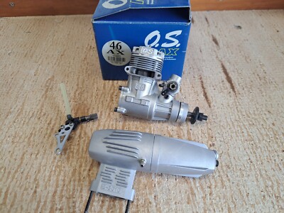 O.S. 46 AX Model Airplane Glow Engine w Muffler | eBay